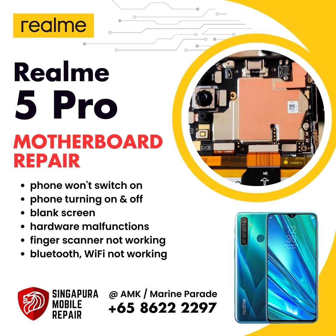 Realme 5 Pro Can't On Data Recovery Motherboard / Logic Board (IC Chip ...