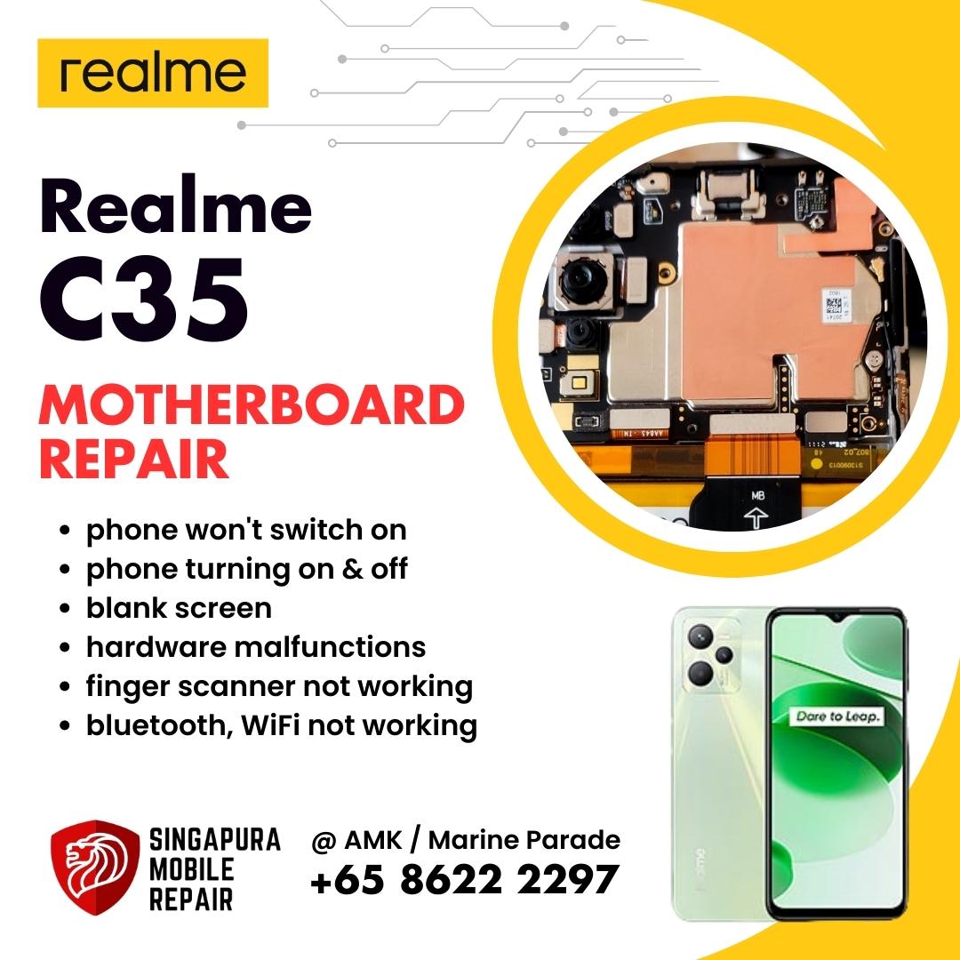 Realme C35 Can't On Data Recovery Motherboard / Logic Board (IC Chip ...
