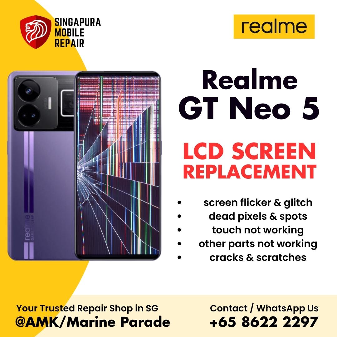 Realme GT Neo 5 Broken LCD Display Screen Replacement Cost Singapore ...